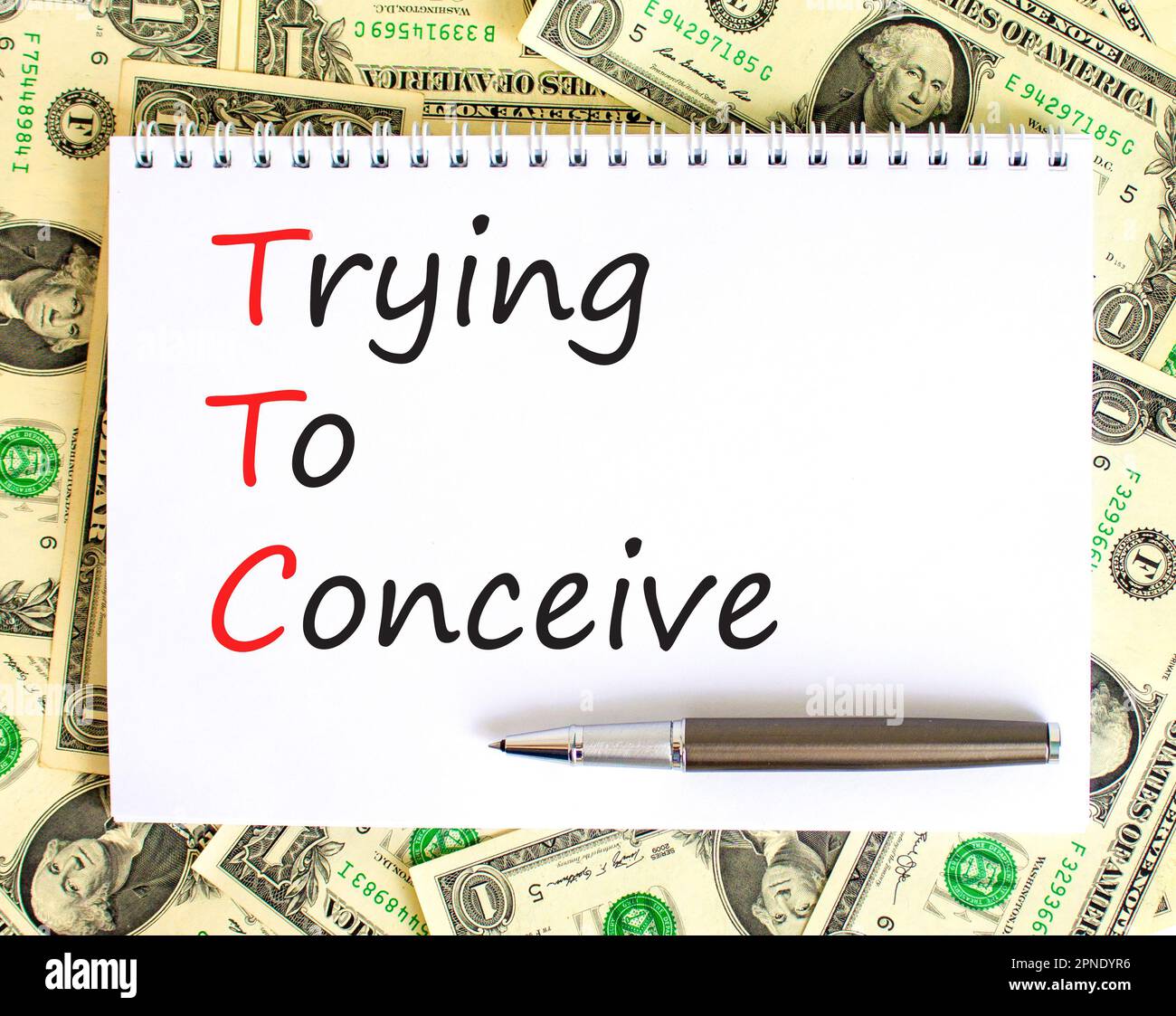 TTC trying to conceive symbol. Concept words TTC trying to conceive on ...