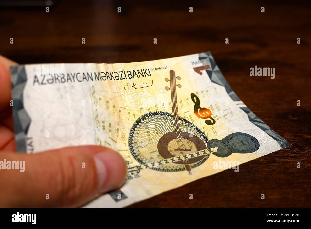 Azerbaijan manat currency note sign hi-res stock photography and images ...