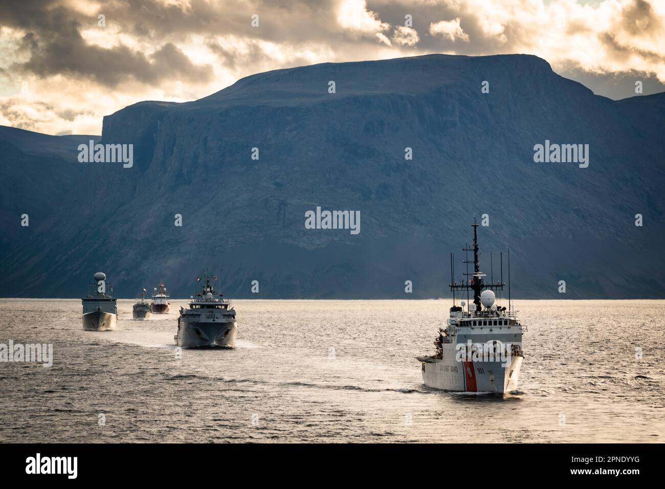 Warships participating in Operation Nanook 2022 follow HMCS Margaret ...