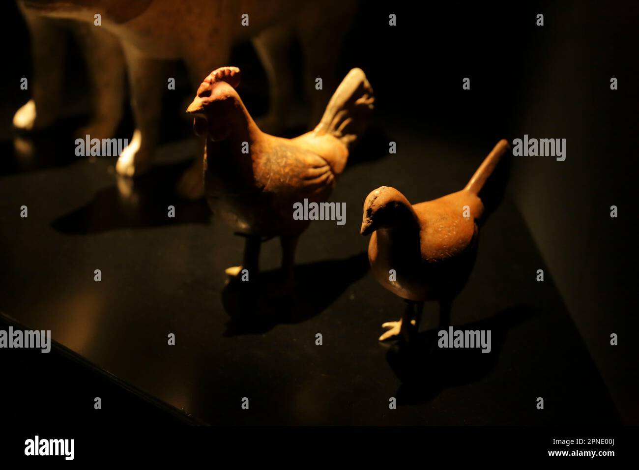 Alicante, Spain- April 14, 2023: Animal figures at Terracota Army ...