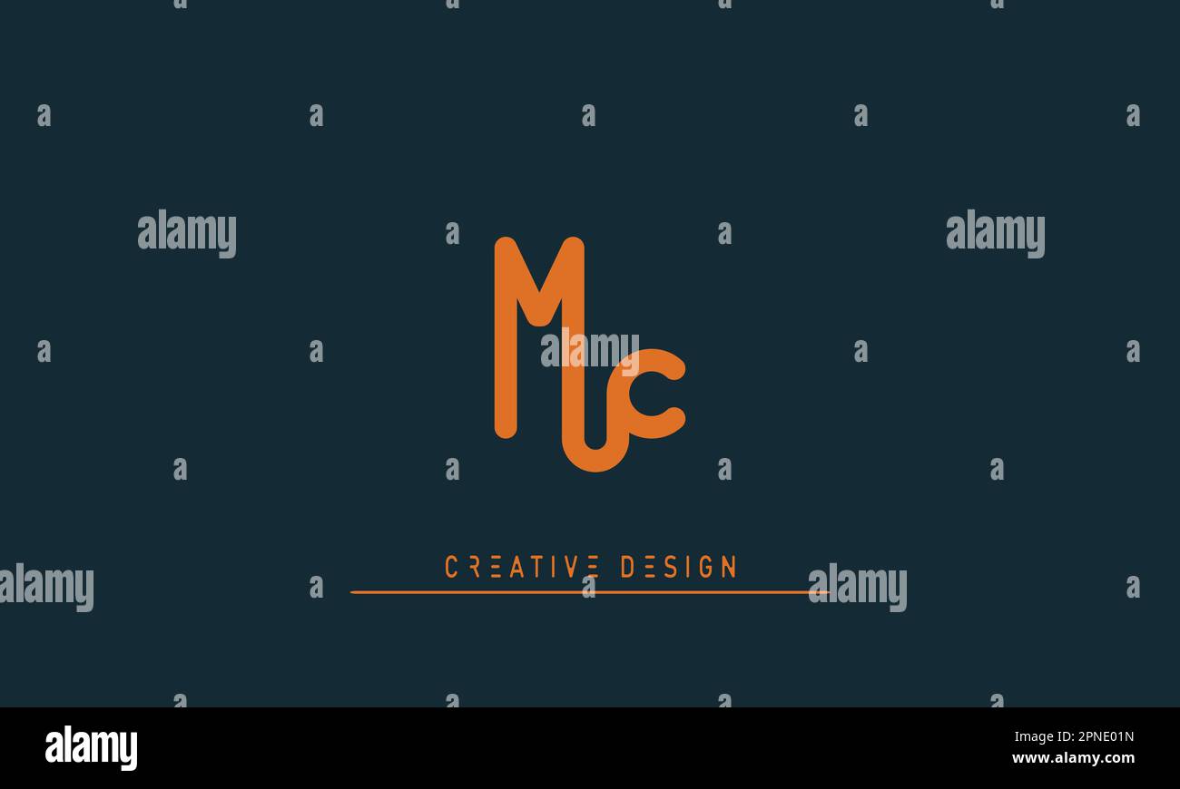 Alphabet letters Modern Creative logo MC , CM Stock Vector Image & Art ...