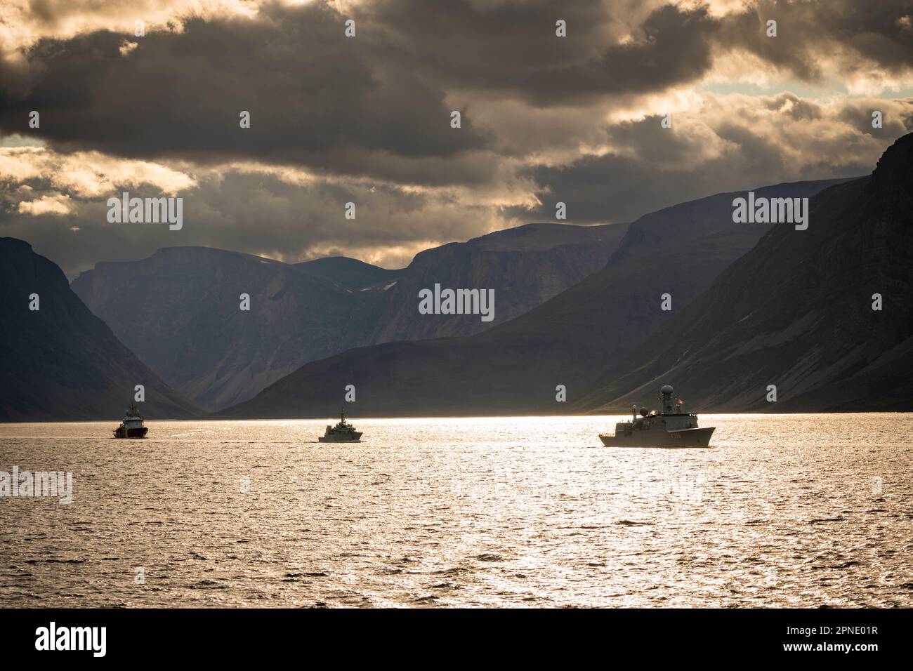 Warships participating in Operation Nanook 2022 follow HMCS Margaret ...