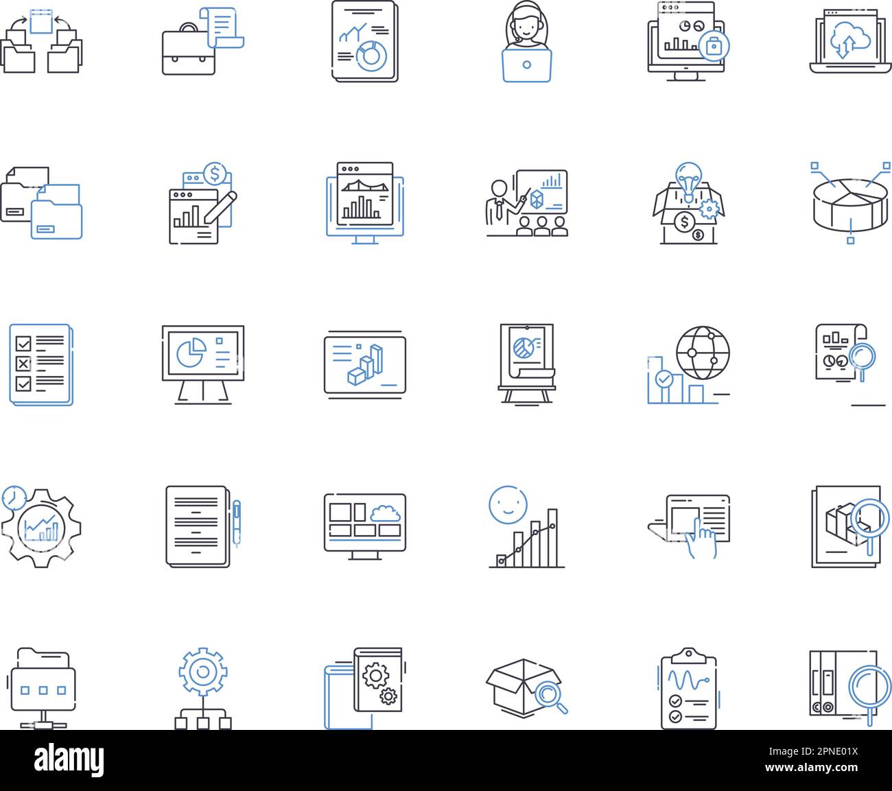 Facts line icons collection. Trivia, Information, Evidence, Realities ...