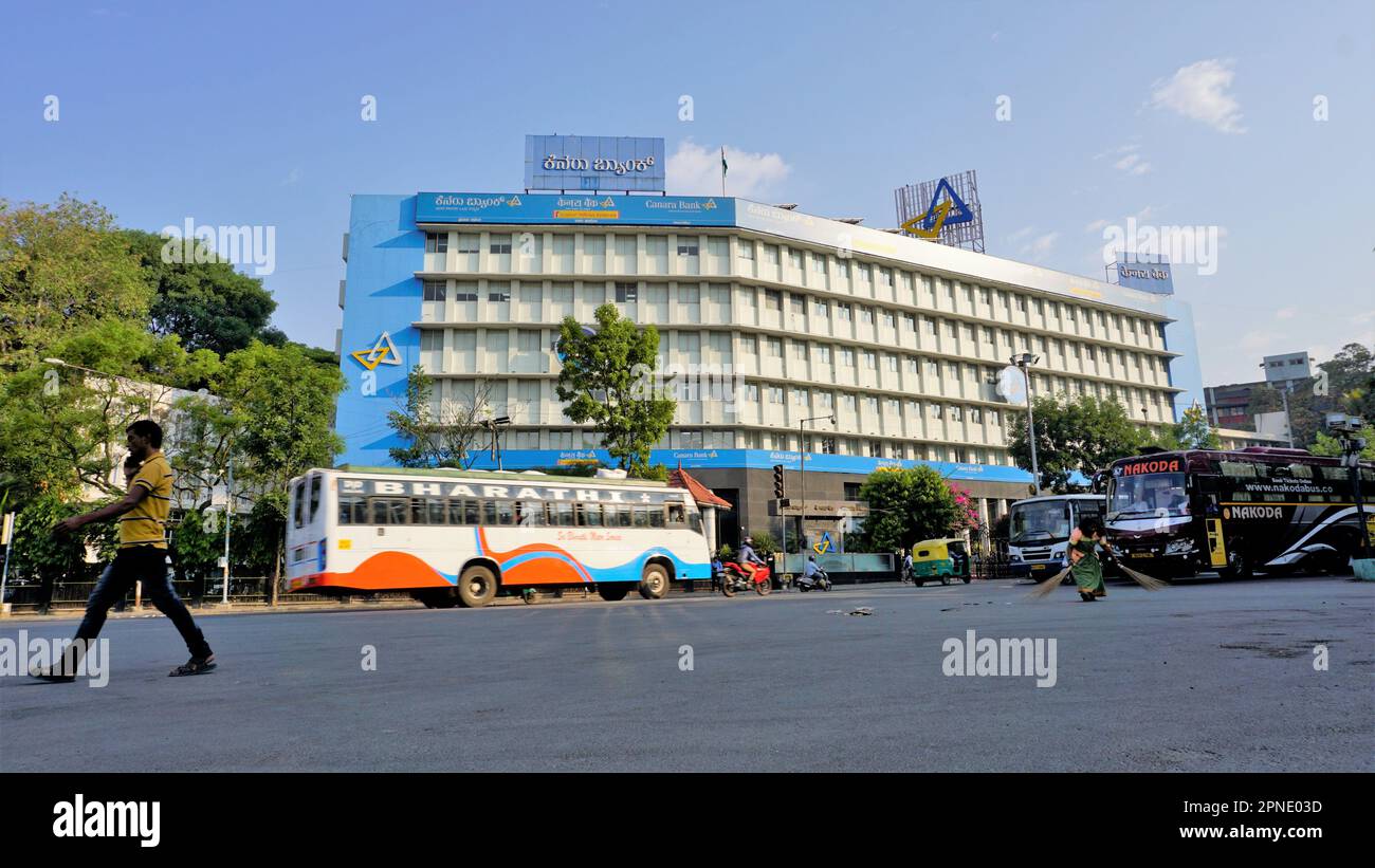 Bangalore,Karnataka,India-April 18 2023: Canara bank head office ...
