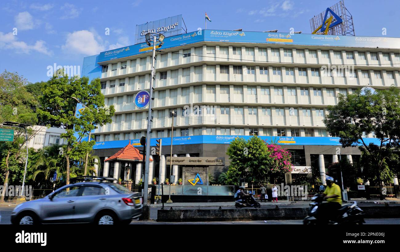 Bangalore,Karnataka,India-April 18 2023: Canara bank head office ...