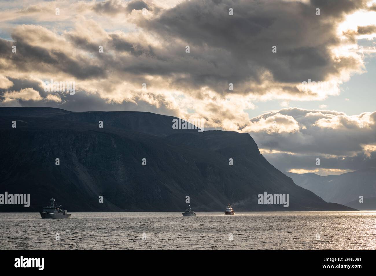 Warships participating in Operation Nanook 2022 follow HMCS Margaret ...