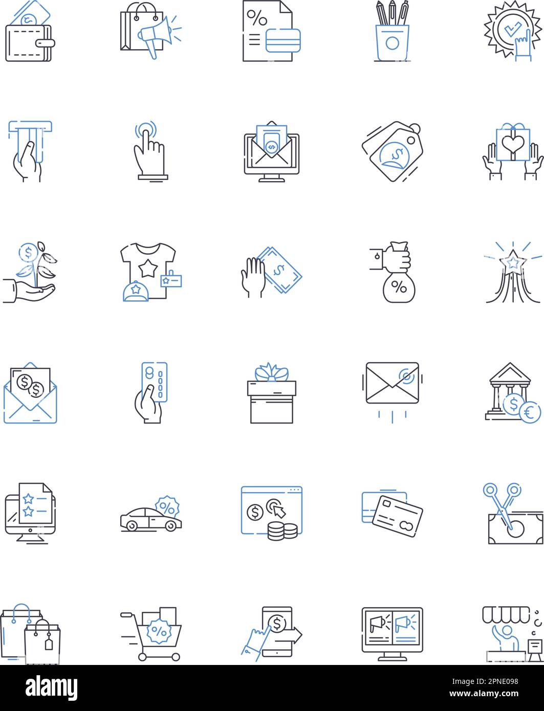 Department store line icons collection. Shopping, Clothing, Cosmetics ...