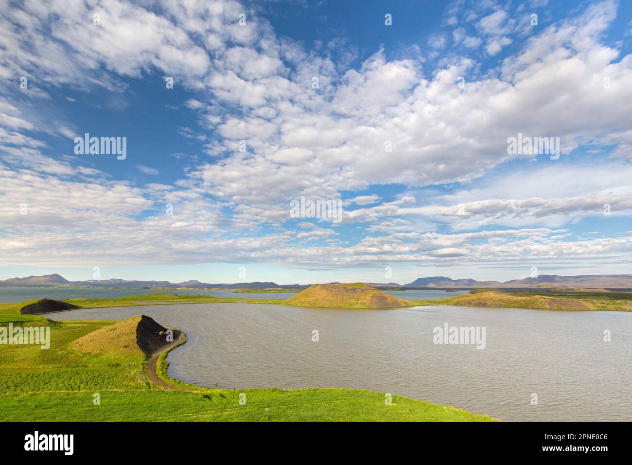 Pseudocraters Rootless Cones Formed By Steam Explosions Near Skutustadir Skútustaðir Along