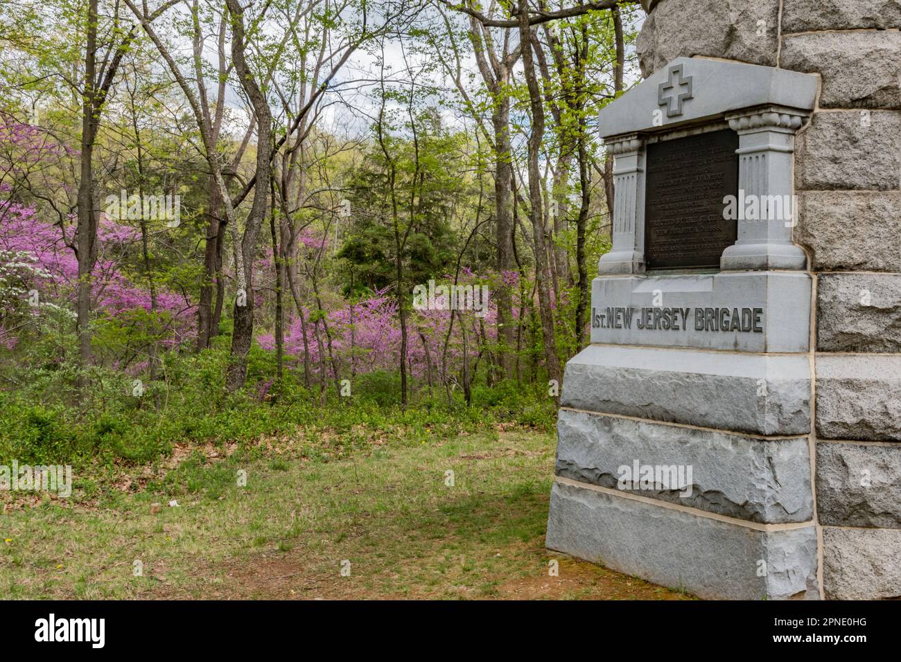 Early Spring at the 1st NJ Brigade Monument, Gettysburg Pennsylvania ...