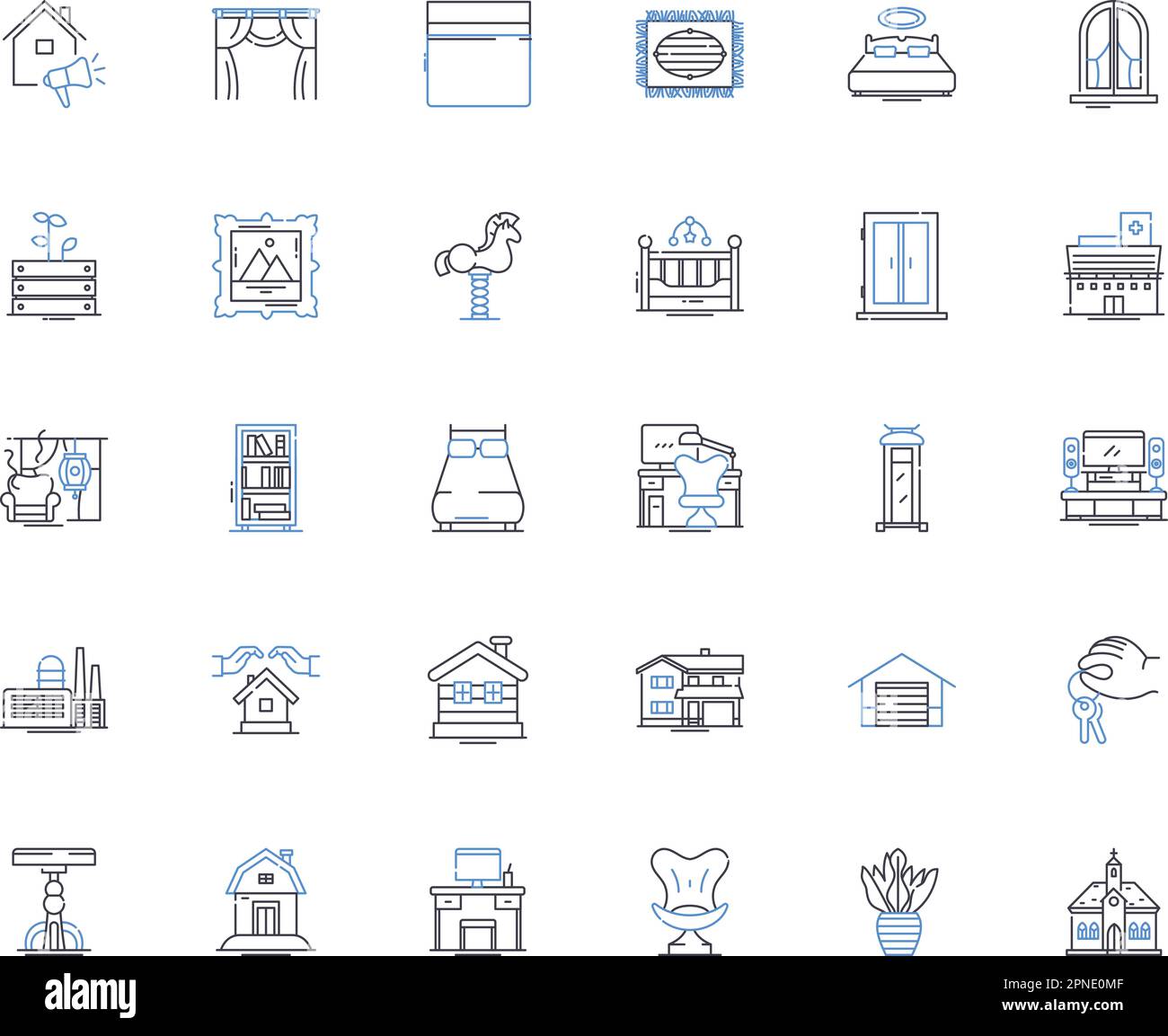 Remodeling line icons collection. Renovation, Improvement, upgrading ...
