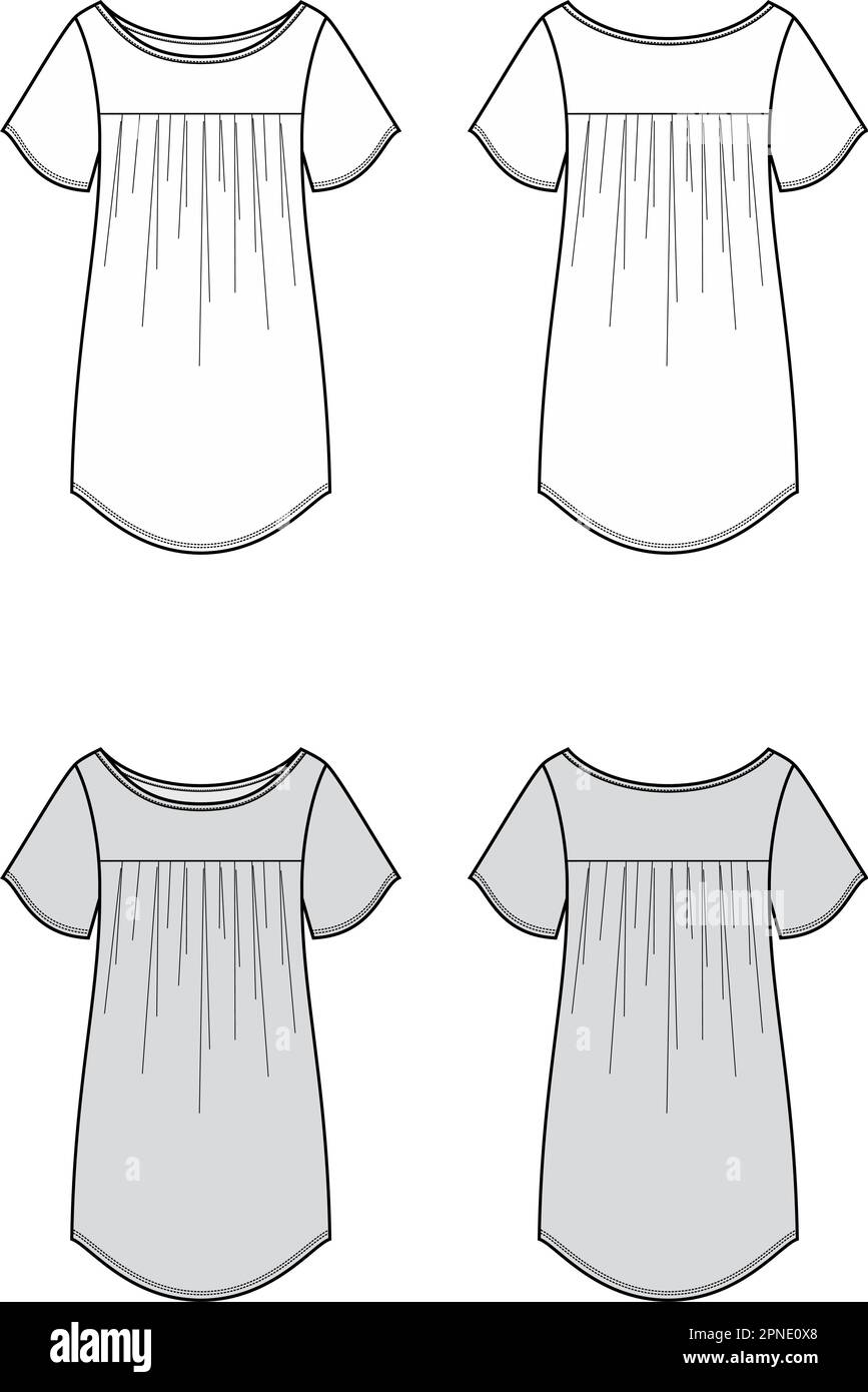 Short front long back dress Cut Out Stock Images & Pictures - Alamy