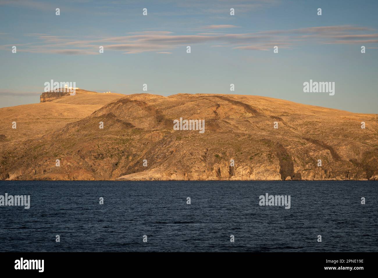 Shoreline of Saglek Fjord along the northern coastline of Labrador ...