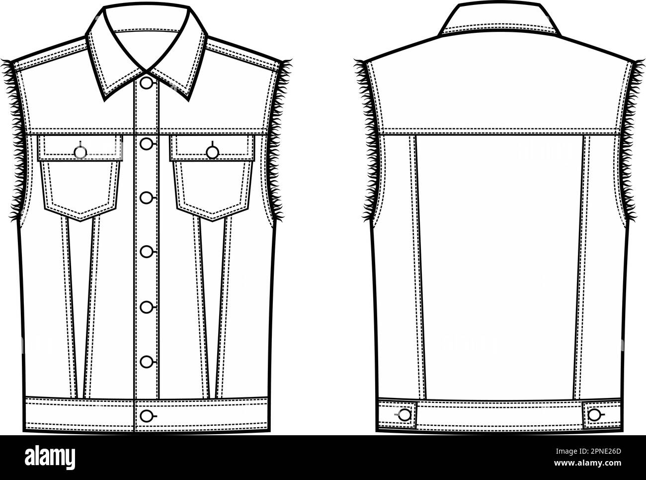 Front pocket denim jeans Stock Vector Images - Alamy