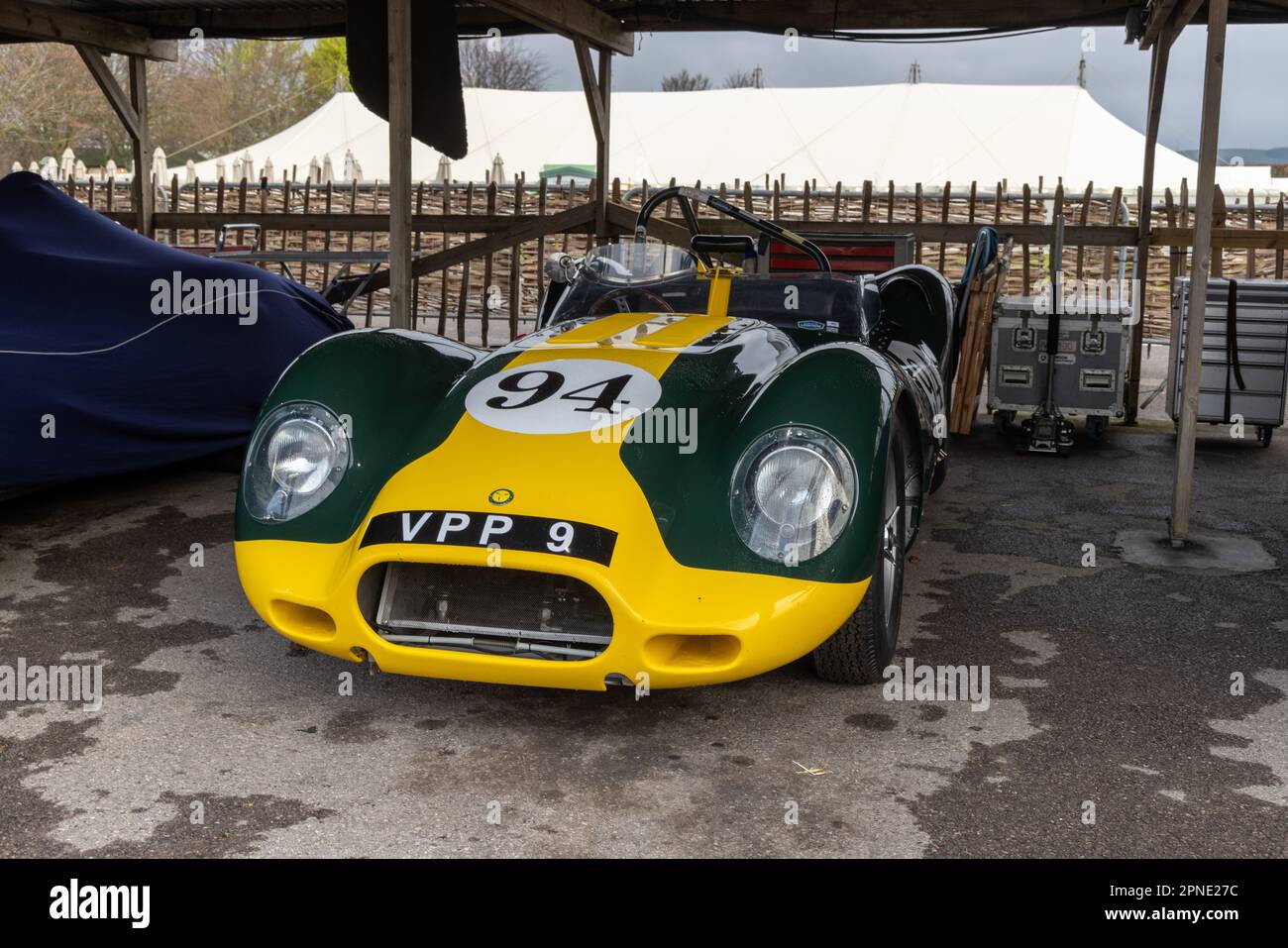 April 2023 - Race cars in the paddock at the Goodwood Members Meeting ...