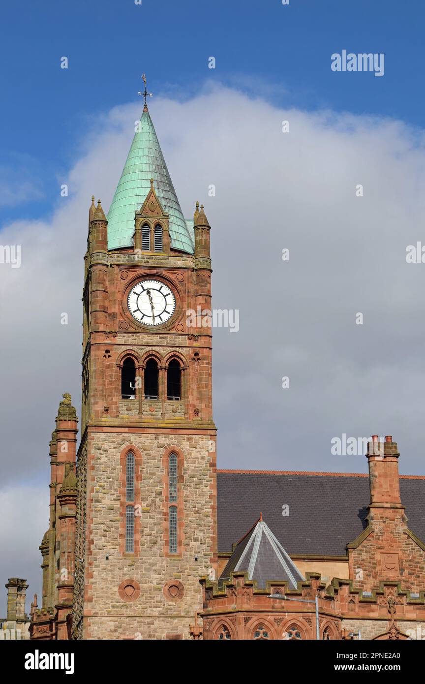 Clock tower londonderry hi-res stock photography and images - Alamy