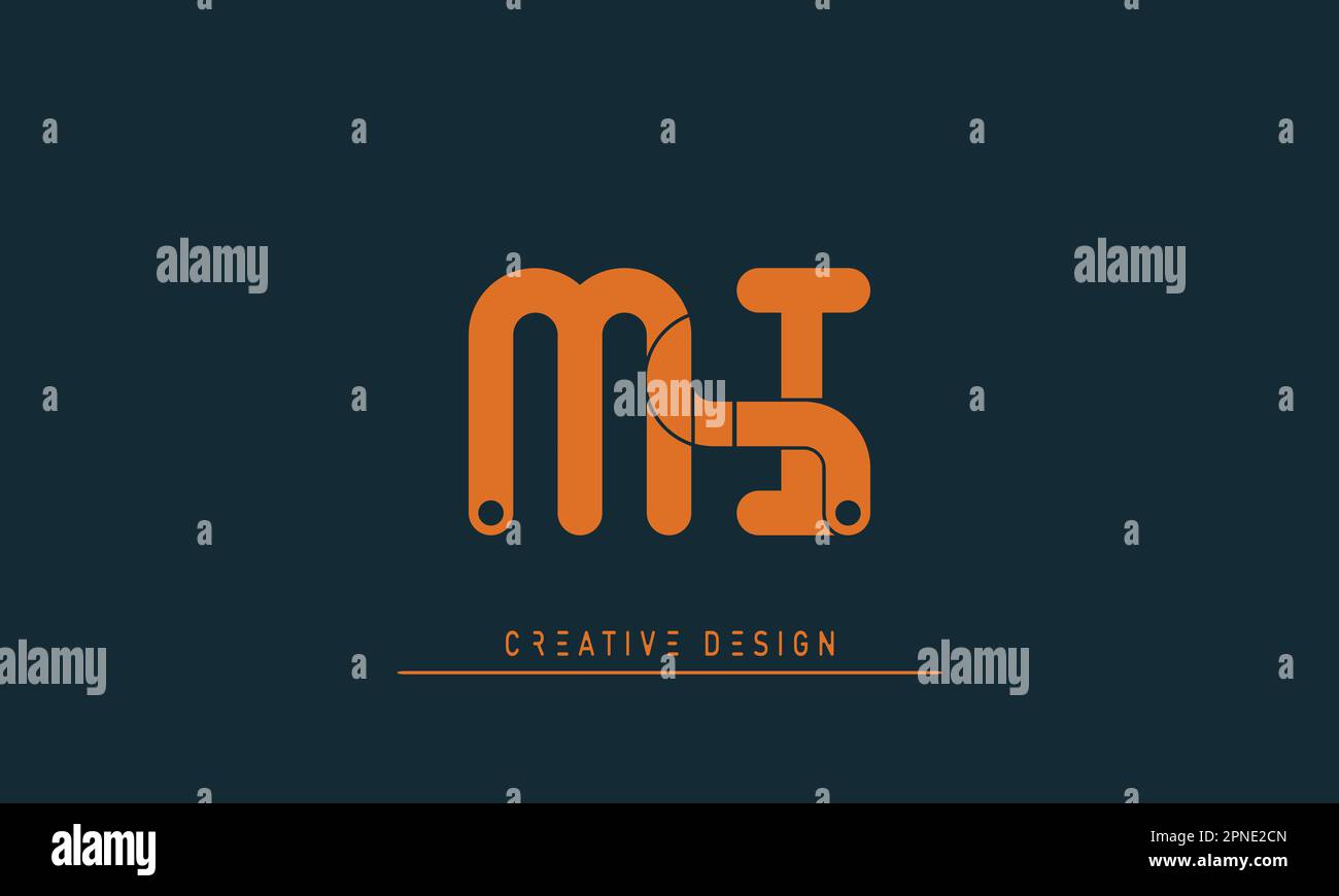 Alphabet letters Modern Creative logo MI , IM Stock Vector Image & Art ...