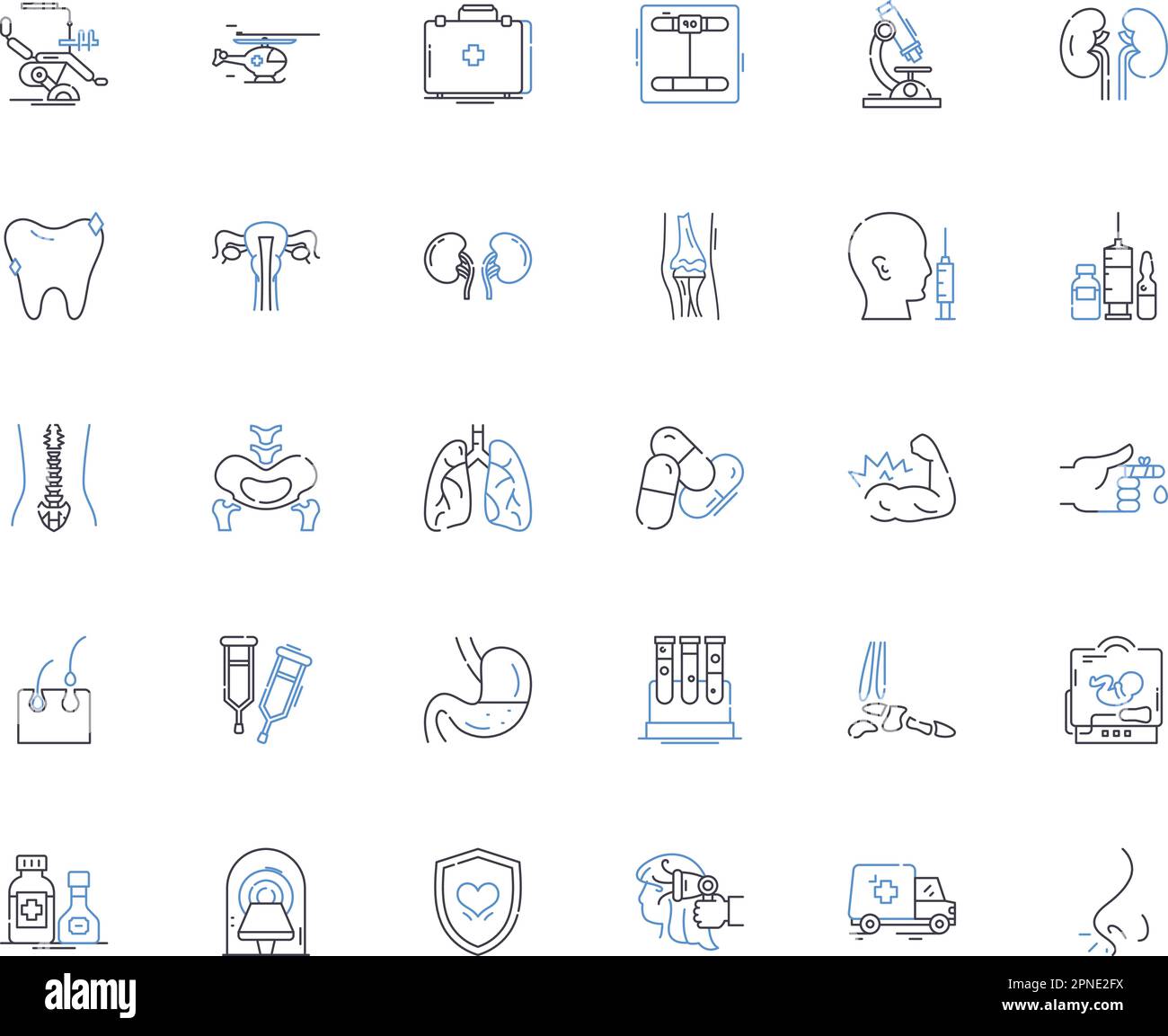 Wellness assessment line icons collection. Fitness, Health, Nutrition ...
