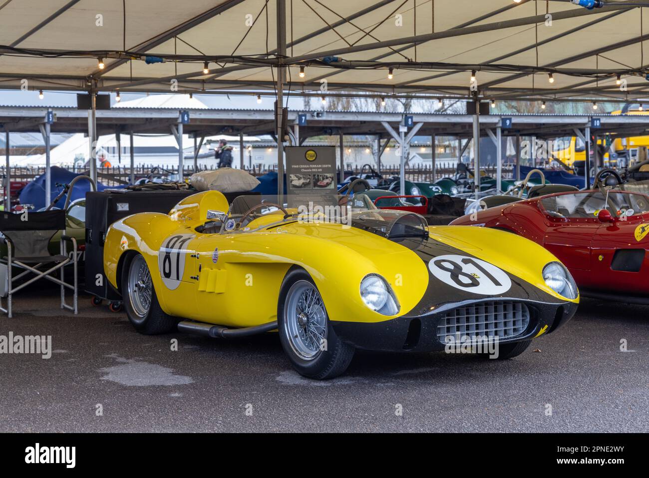 April 2023 - Race cars in the paddock at the Goodwood Members Meeting ...