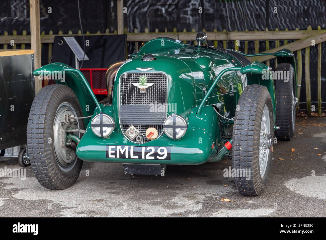 Race cars in the paddock at the goodwood members meeting 80 hi-res ...