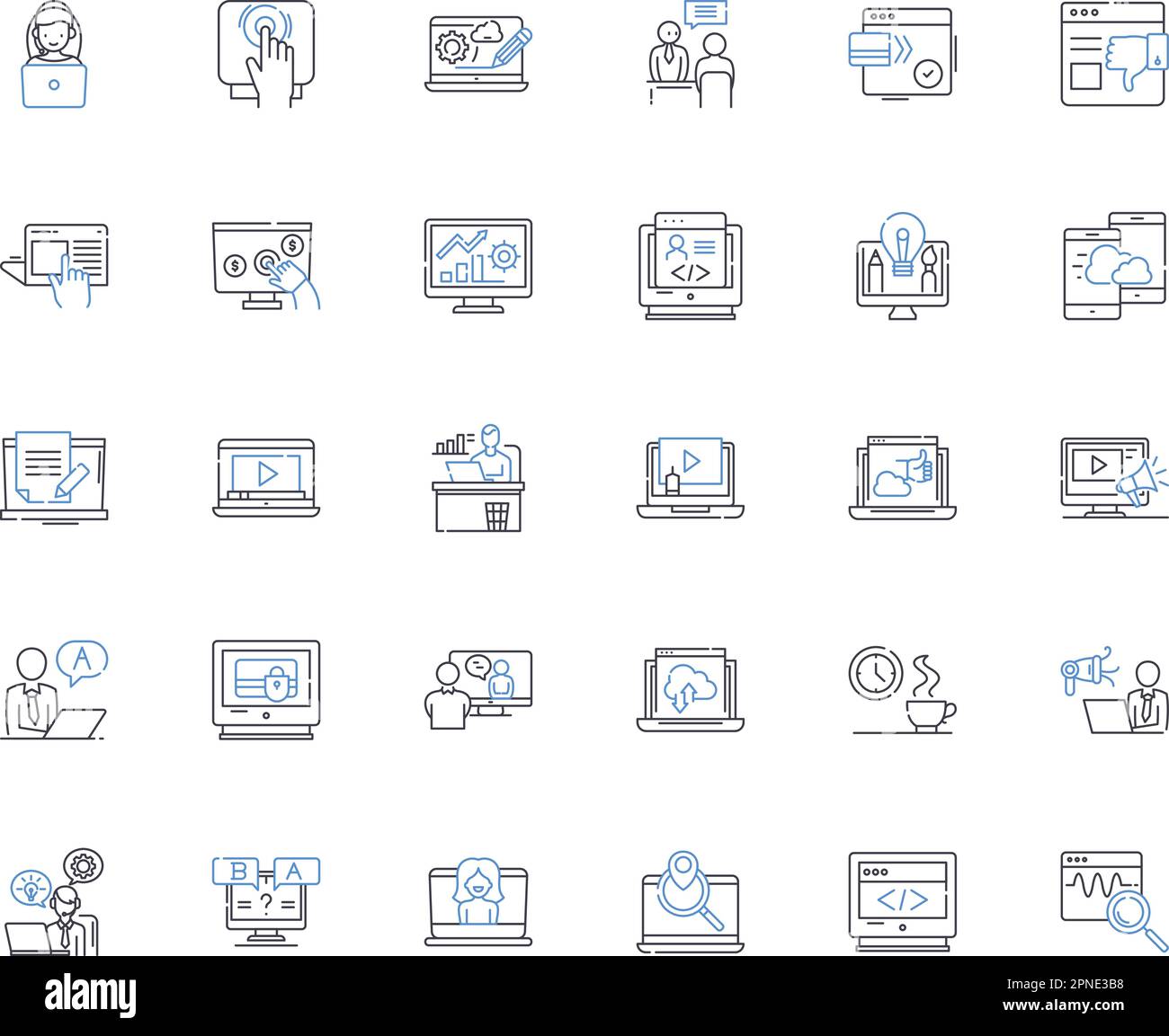 Connection Line Icons Collection Bond Link Unity Rapport Nexus Alliance Interconnection