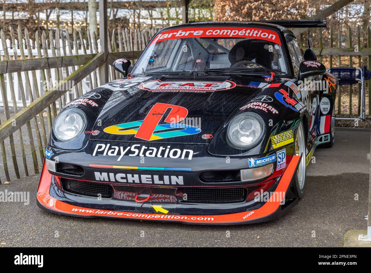Race cars in the paddock at the goodwood members meeting 80 hi-res ...