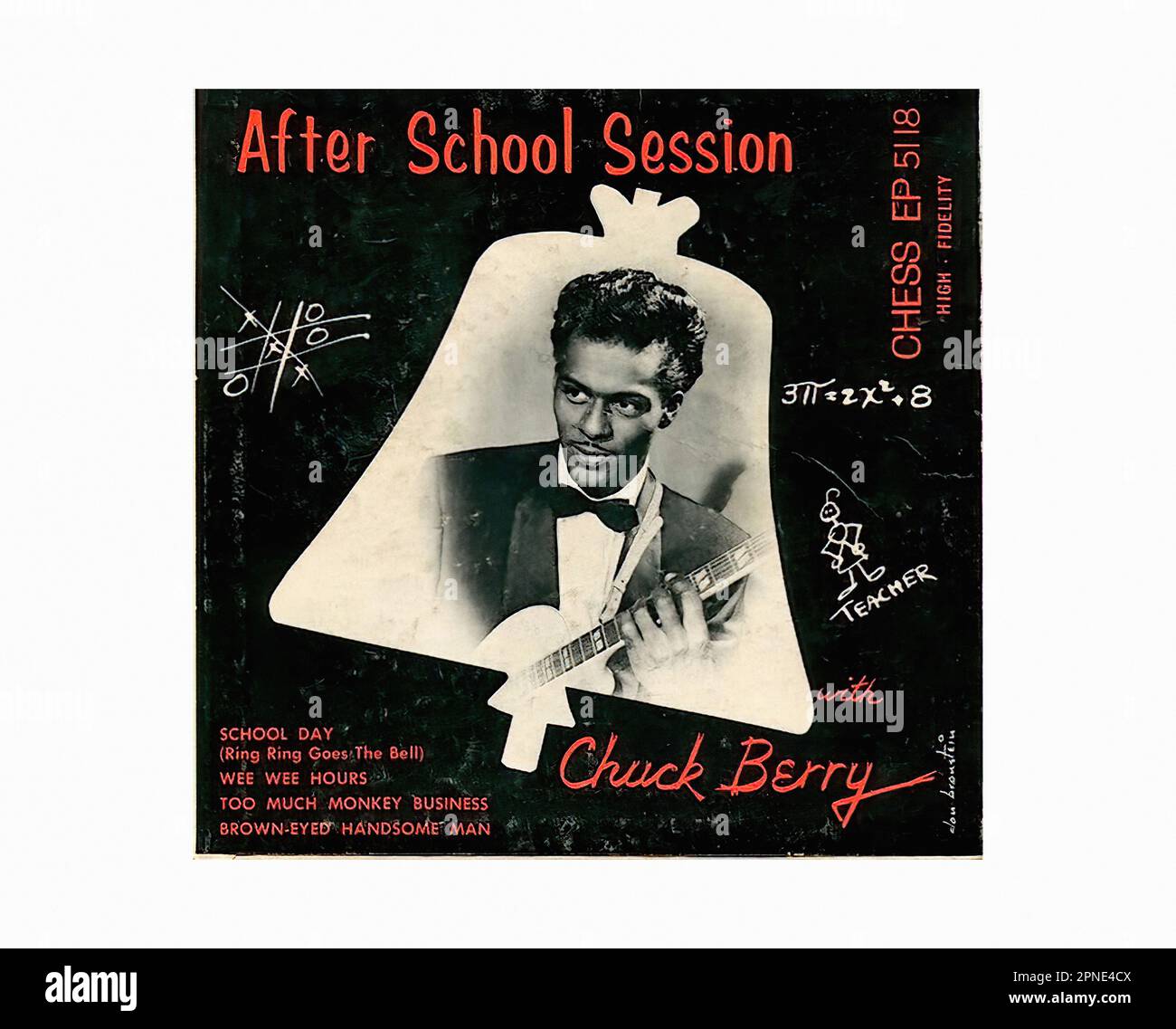 Berry Chuck - 1957 01 - Vintage 45 R.P.M Music Vinyl Record Stock Photo ...