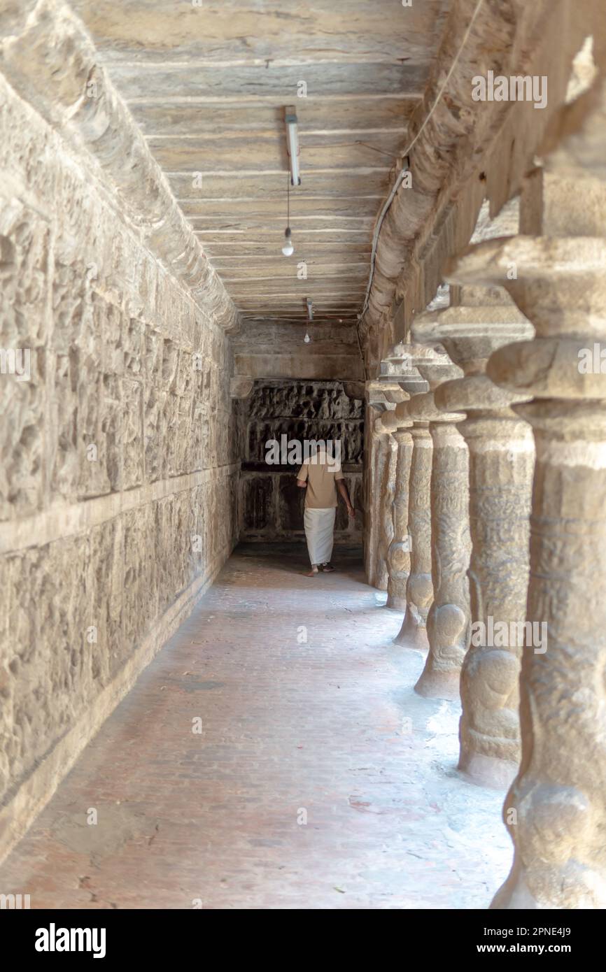 One of the 108 divya desams is the stone-pillared walkway inside the ...