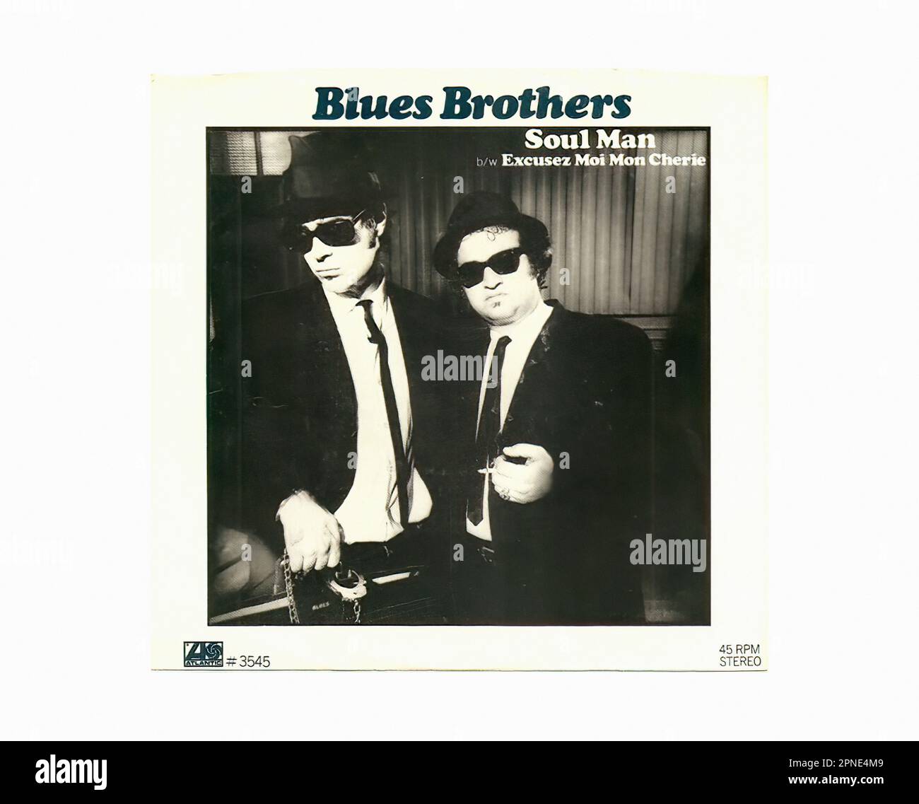 Blues Brothers - 1978 - Vintage 45 R.P.M Music Vinyl Record Stock Photo ...