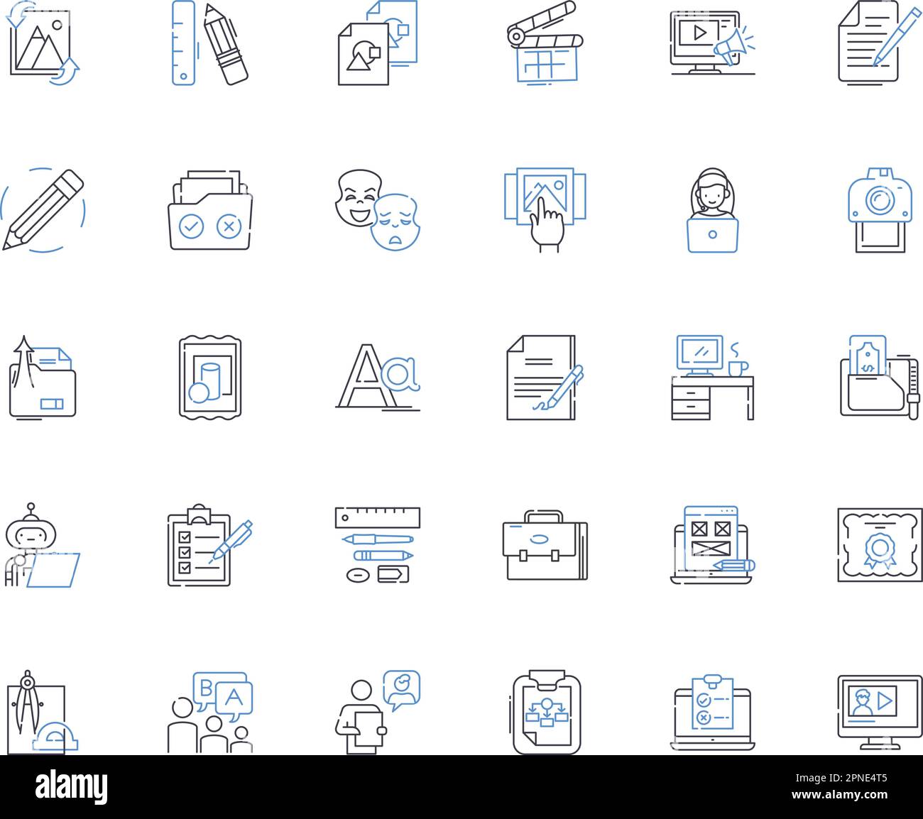 Array Line Icons Collection Index Length Element Size Data Memory Pointer Vector And