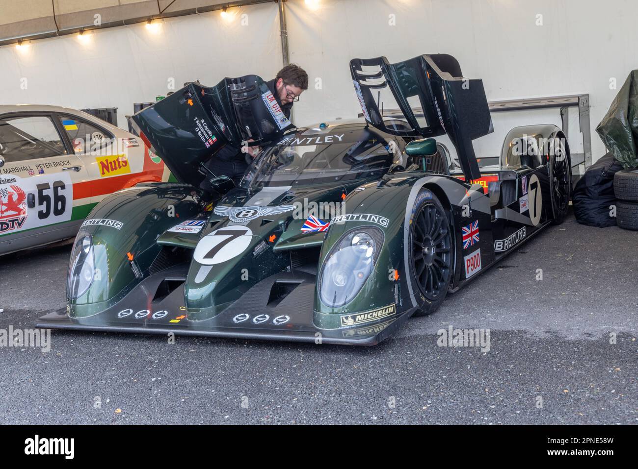 April 2023 - Race cars in the paddock at the Goodwood Members Meeting ...