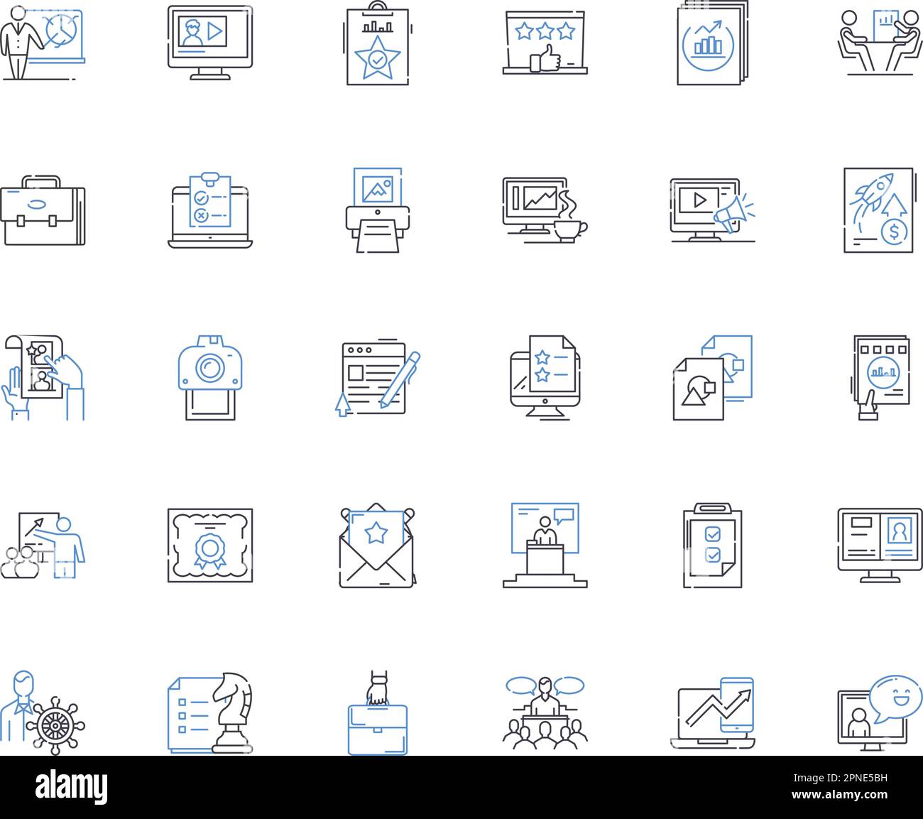 Show line icons collection. Performance, Production, Theater ...