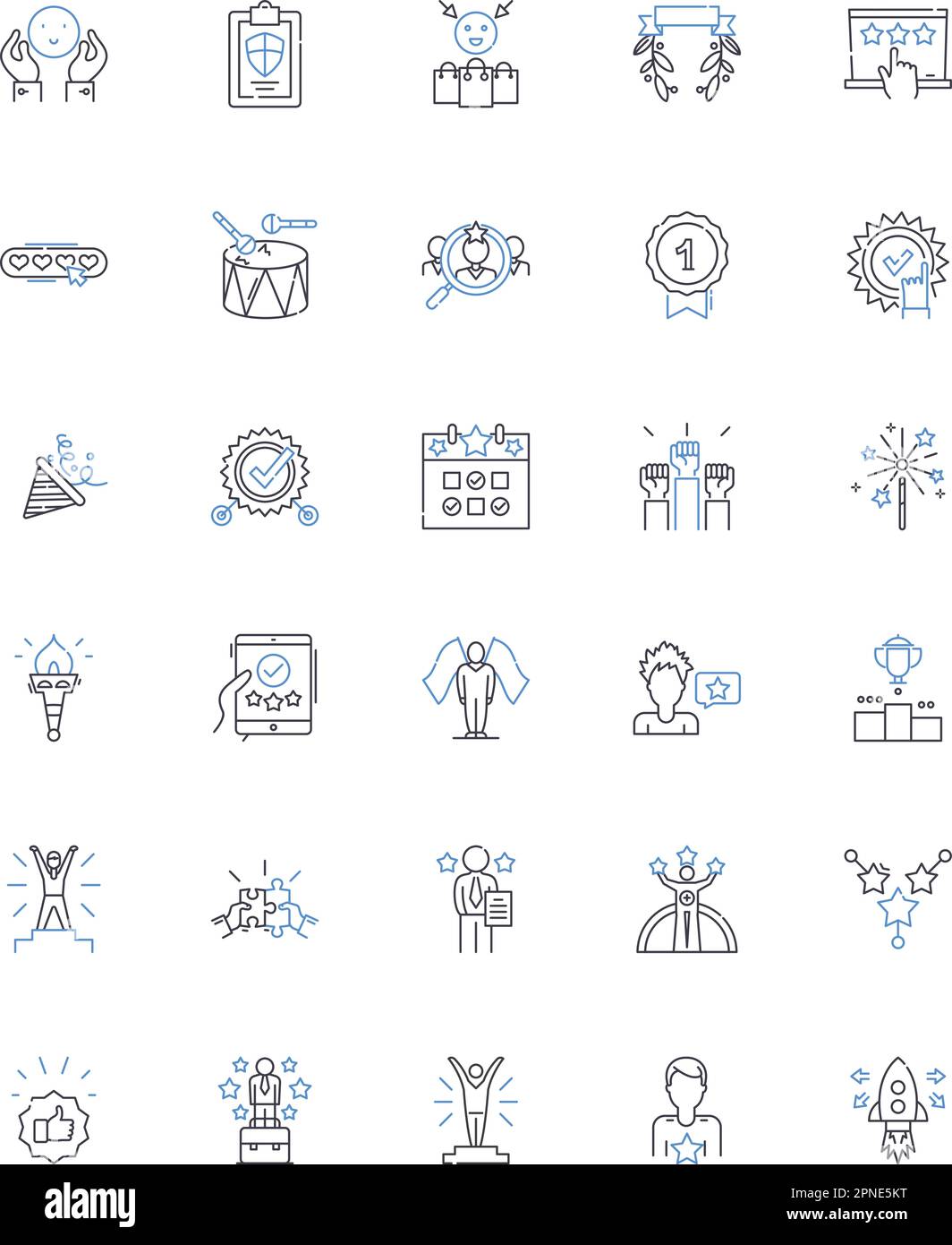 Flourishing enterprise line icons collection. Growth, Profitable ...