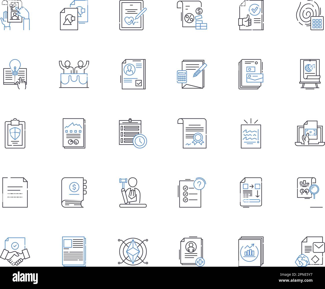 Law house line icons collection. Attorney, Lawyer, Legal, Courtroom ...