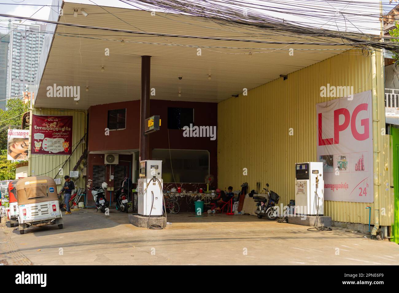 Cambodian petrol station hi-res stock photography and images - Alamy