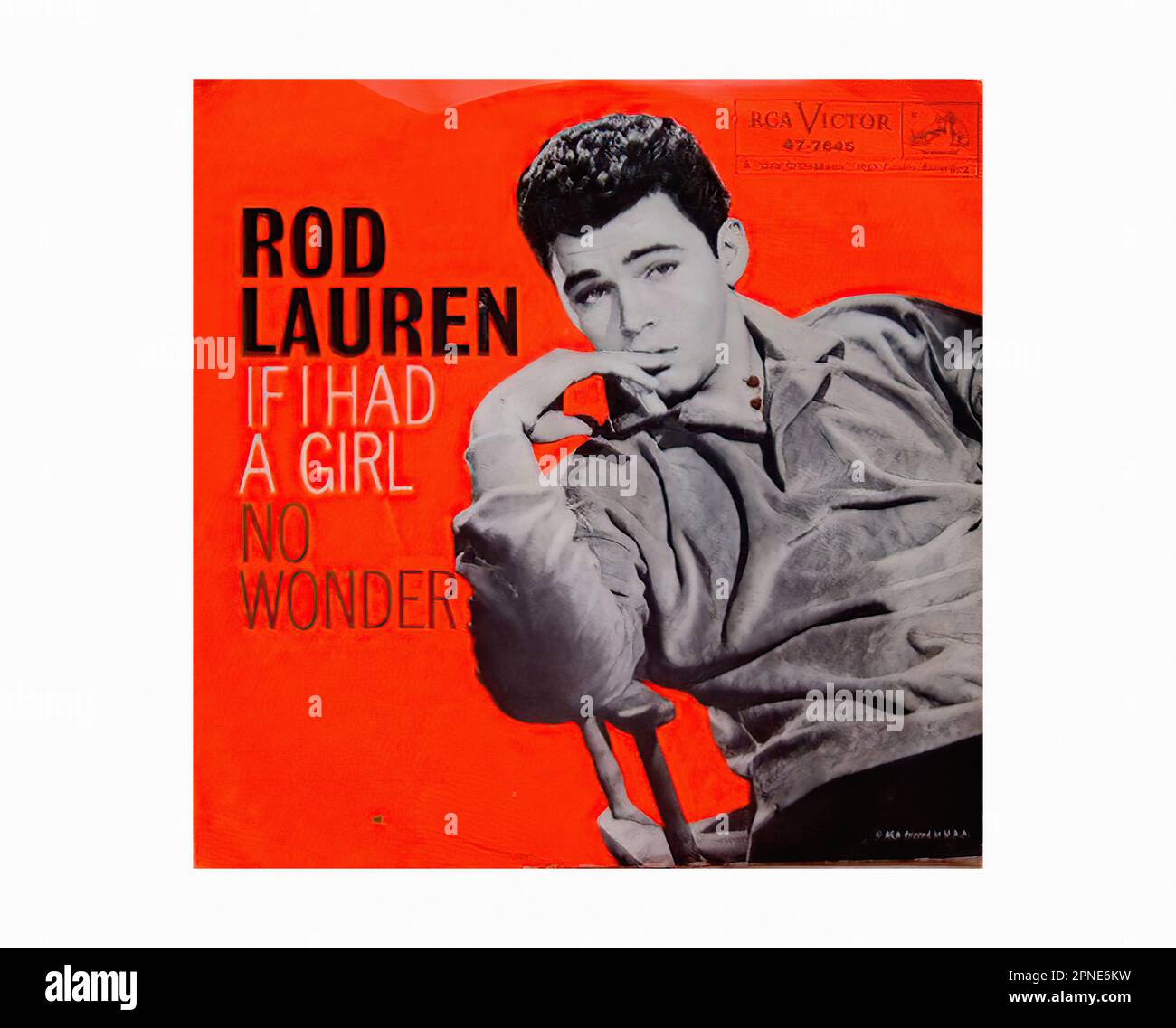 1959 - Rod Lauren A - Vintage 45 R.P.M Music Vinyl Record Stock Photo ...