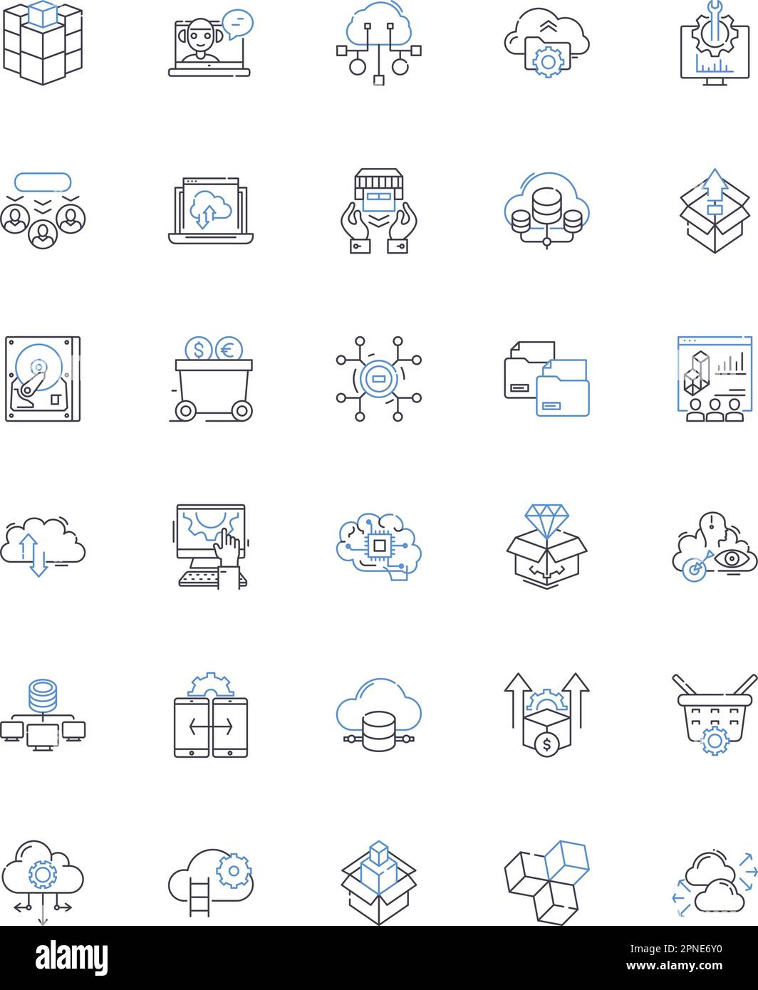 Stockpiling line icons collection. Hoarding, Accumulation, Reserve ...