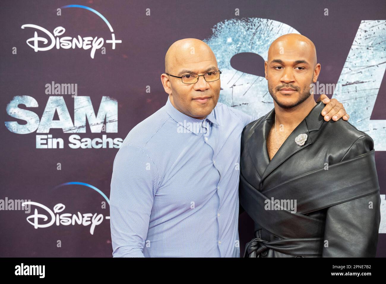 Berlin, Germany. 18th Apr, 2023. Samuel Meffire, protagonist (l), and ...