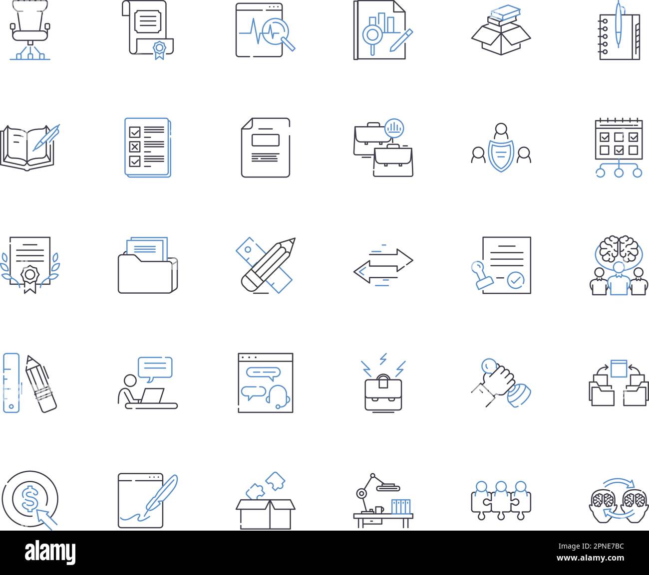 Human resources line icons collection. Recruitment, Training, Benefits ...