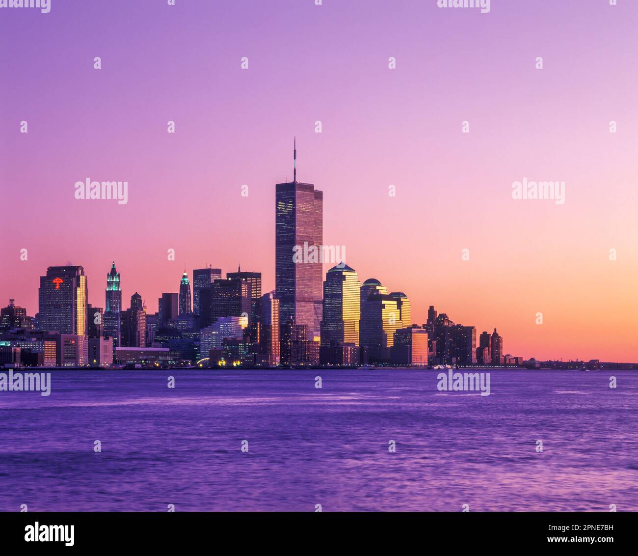 1999 HISTORICAL TWIN TOWERS (©MINORU YAMASAKI 1973) DOWNTOWN SKYLINE ...