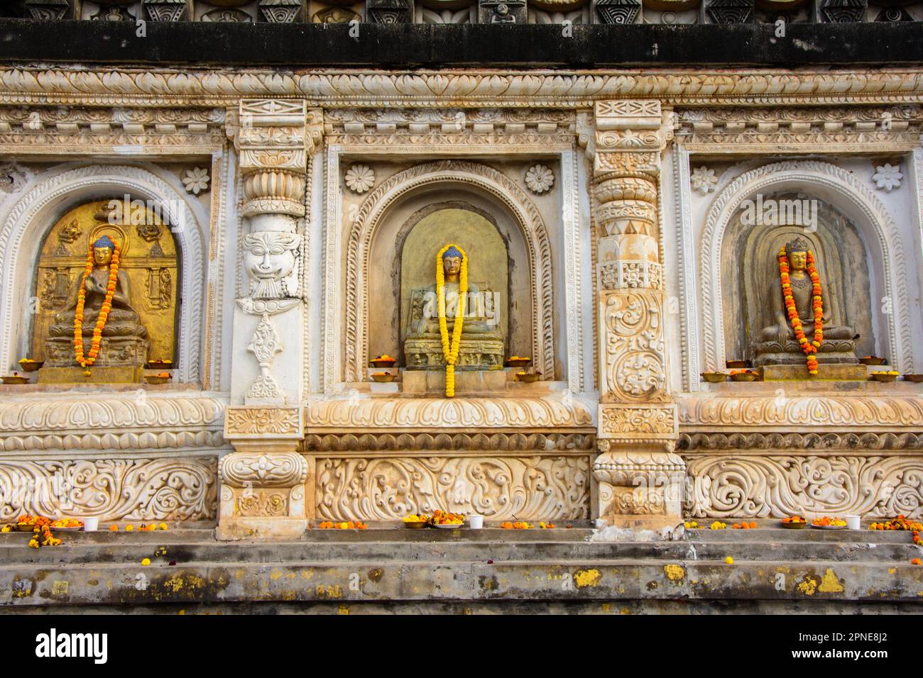 Wall of Mahabodhi Temple, India Stock Photo - Alamy