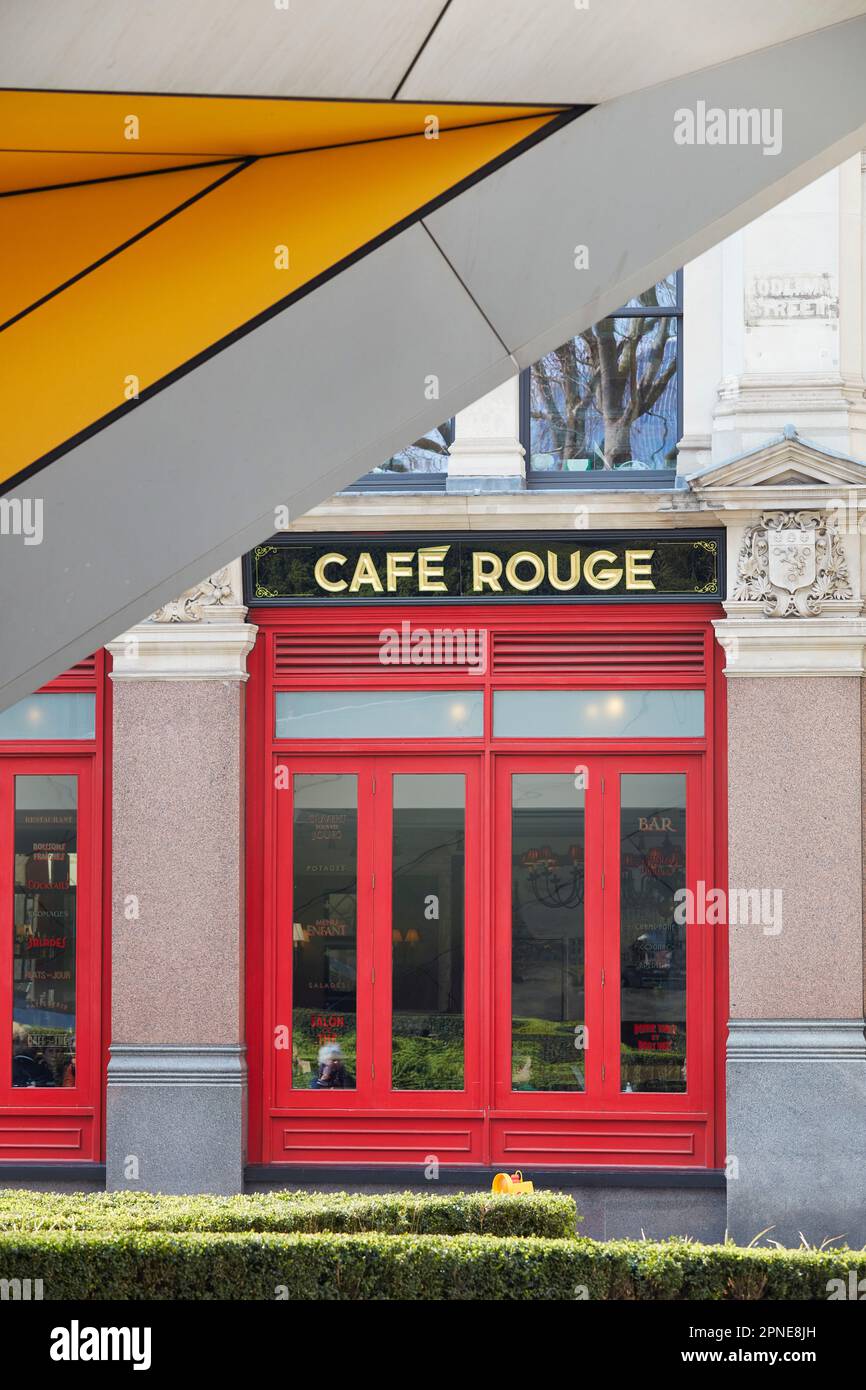 A detail of the Cafe Rouge St. Paul's, St Paul's Churchyard, London ...