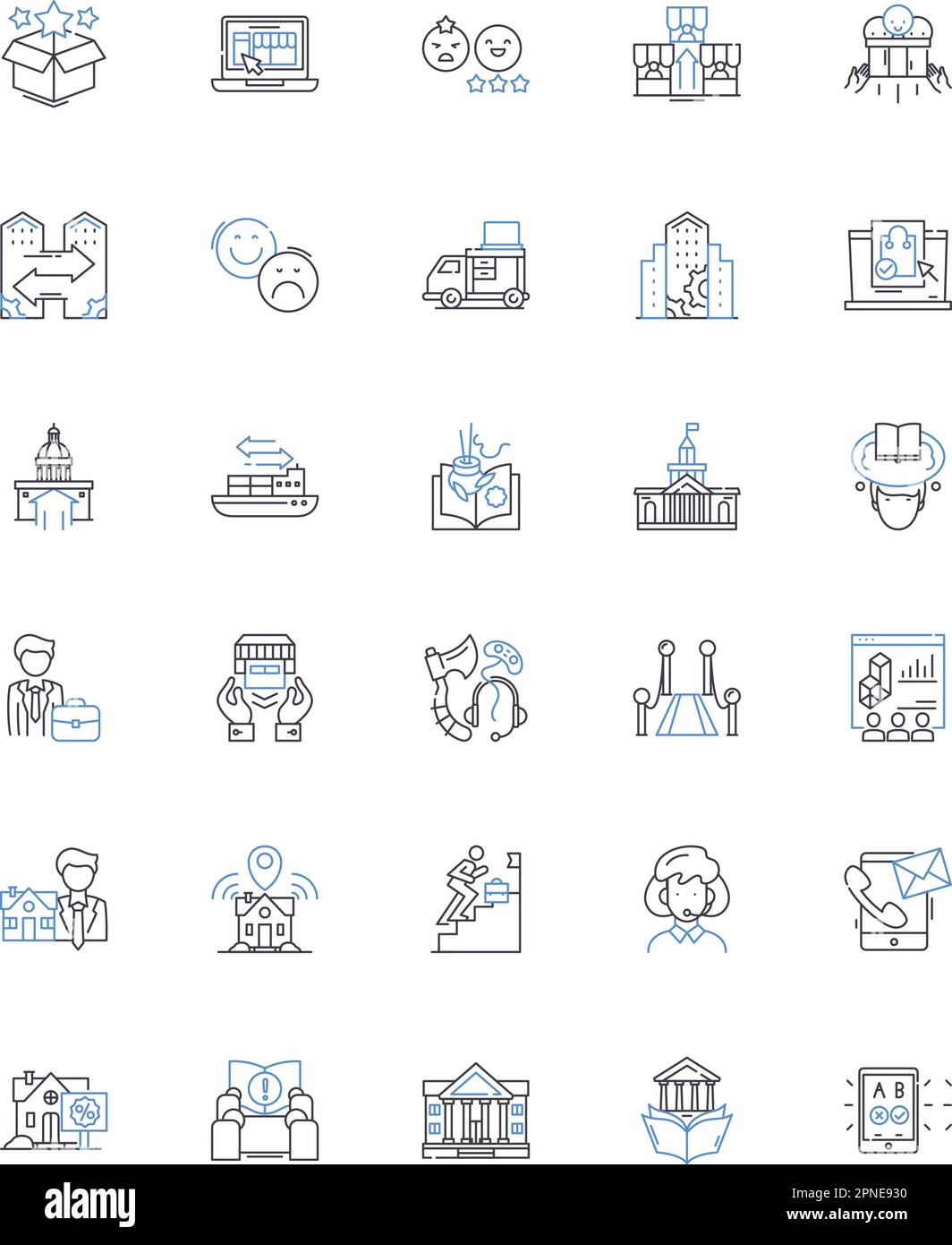 Metropolitan Culture Line Icons Collection Urbanity Cosmopolitanism Diversity