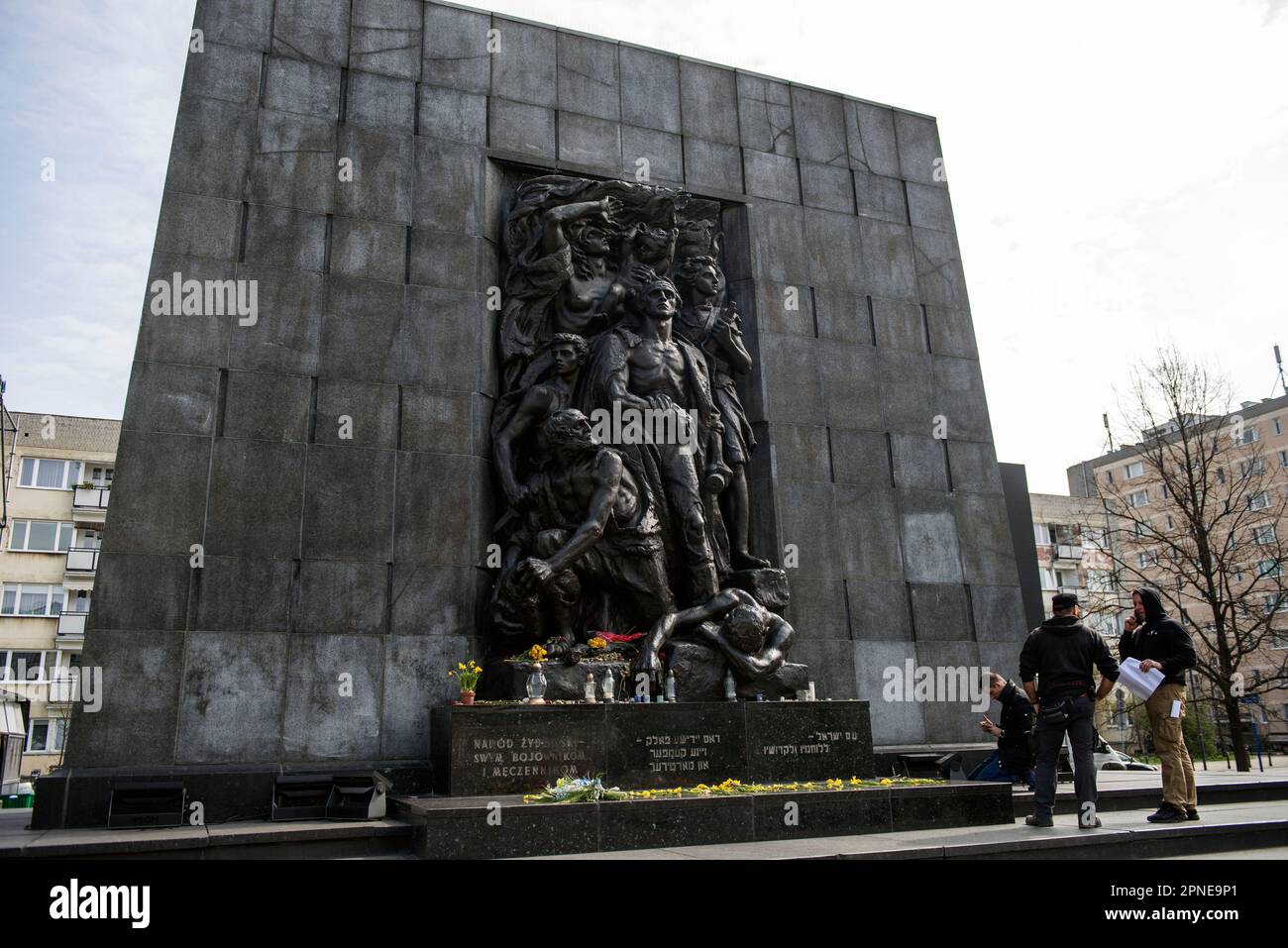 The Monument to the Ghetto Heroes commemorates Jewish insurgents from ...