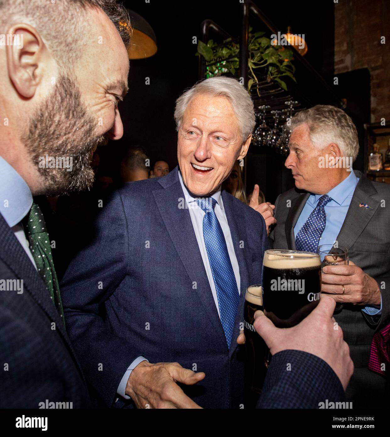 SDLP leader Colum Eastwood MP and former US President Bill Clinton have ...