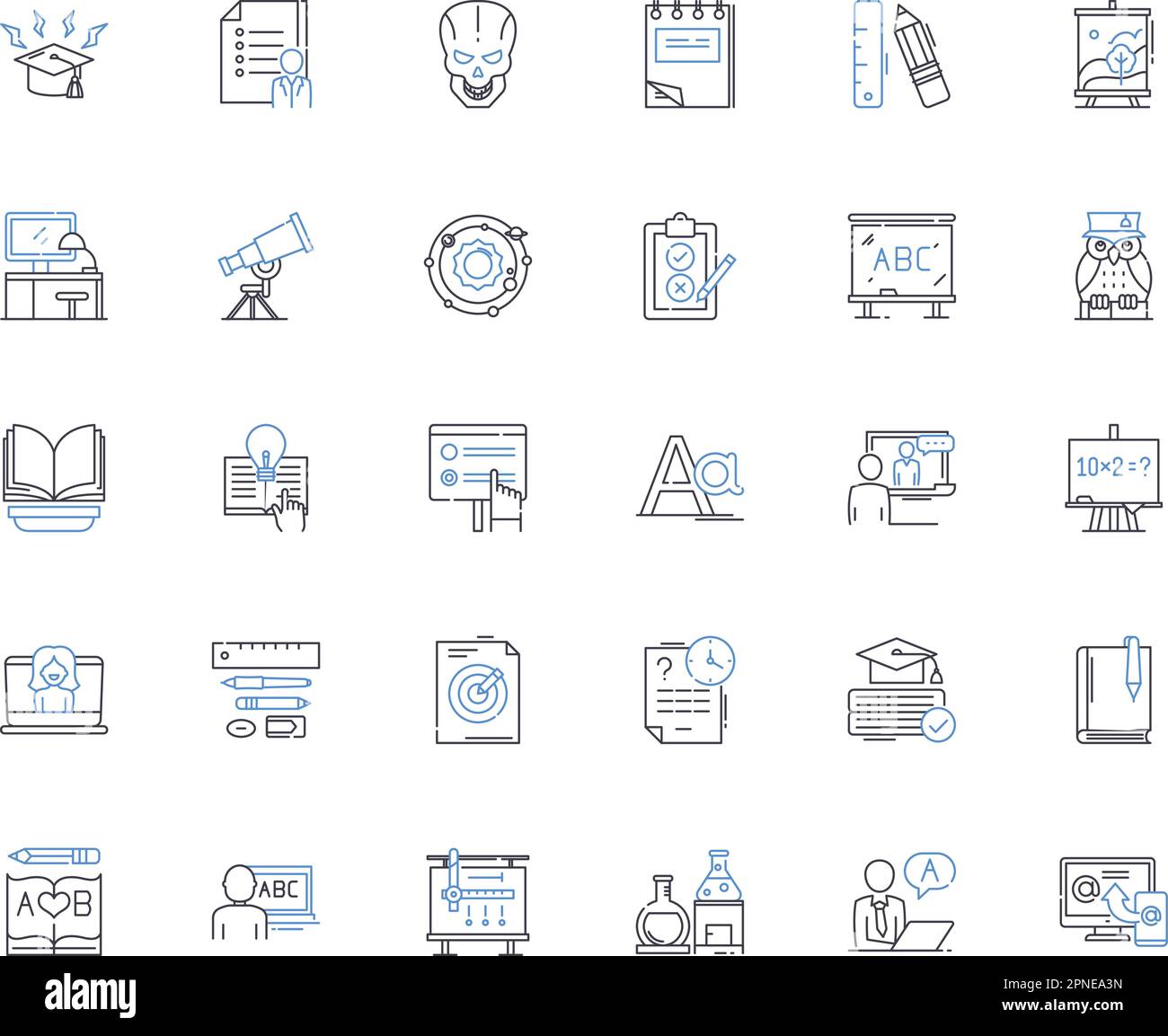 Project-activity line icons collection. Planning, Execution ... Project-activity line icons collection. Planning, Execution ...