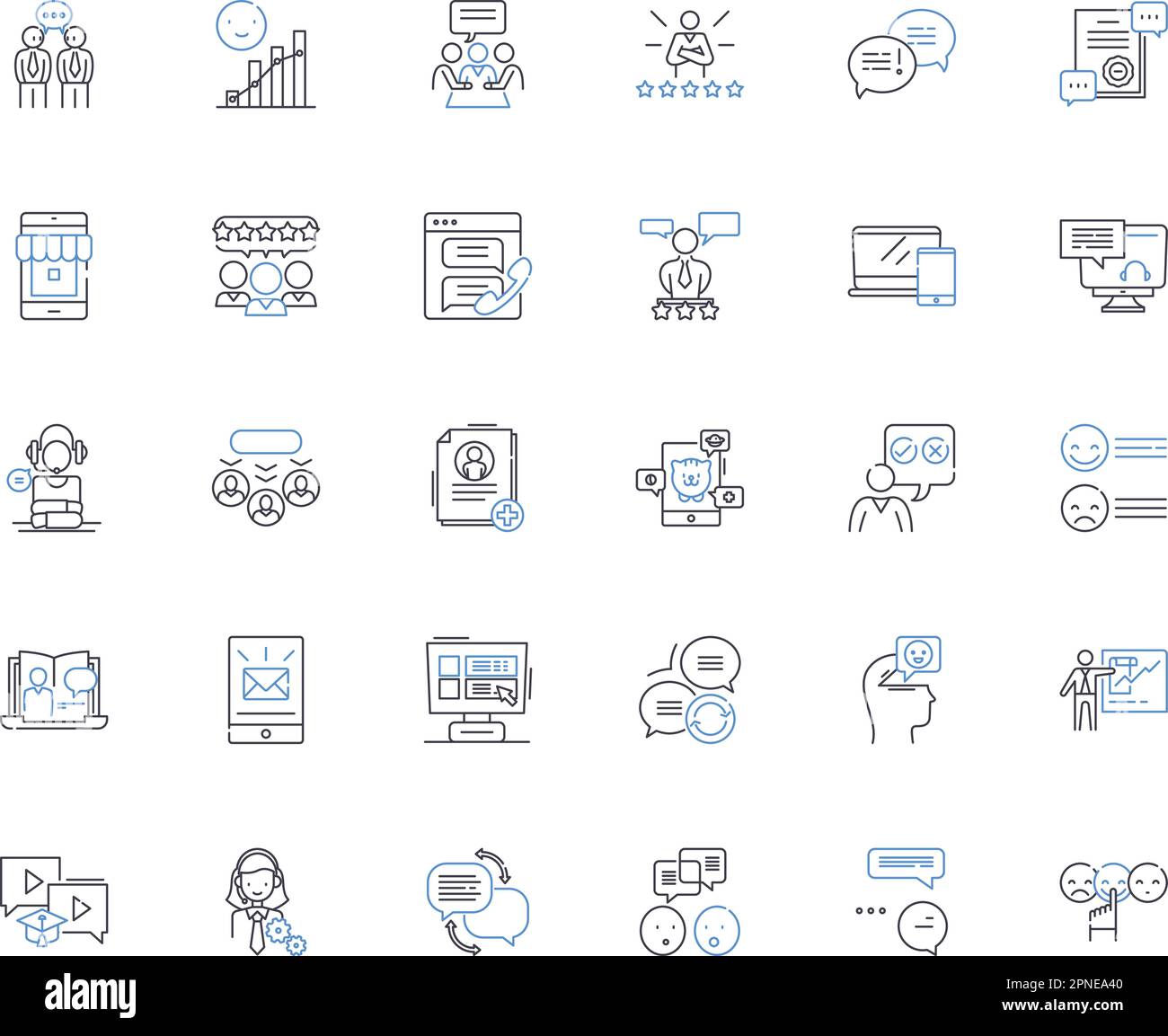 Chirping birds line icons collection. Melodic, Cheerful, Vibrant ...