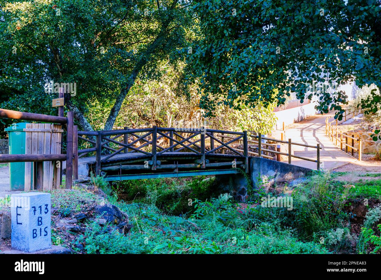 Spanish side. Smallest international bridge in the world, over the ...