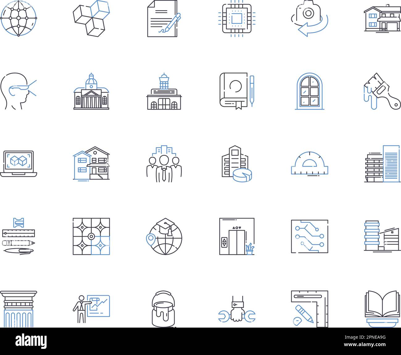 Bold imagination line icons collection. Innovation, Creativity, Courage ...