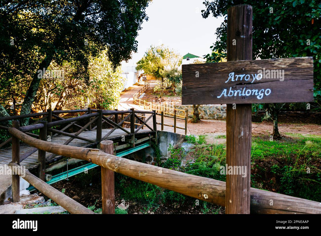 Spanish side. Smallest international bridge in the world, over the ...