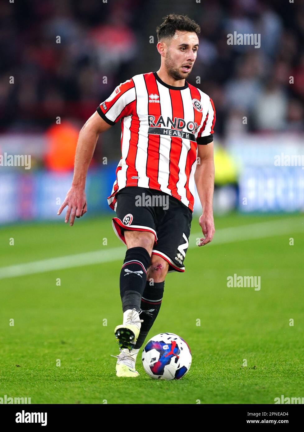 Sheffield United's George Baldock in action during the Sky Bet ...